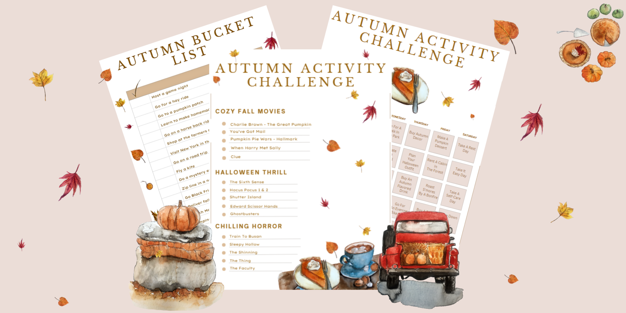 FREE Fall Printable - Autumn Bucket List - Cailey Maclean